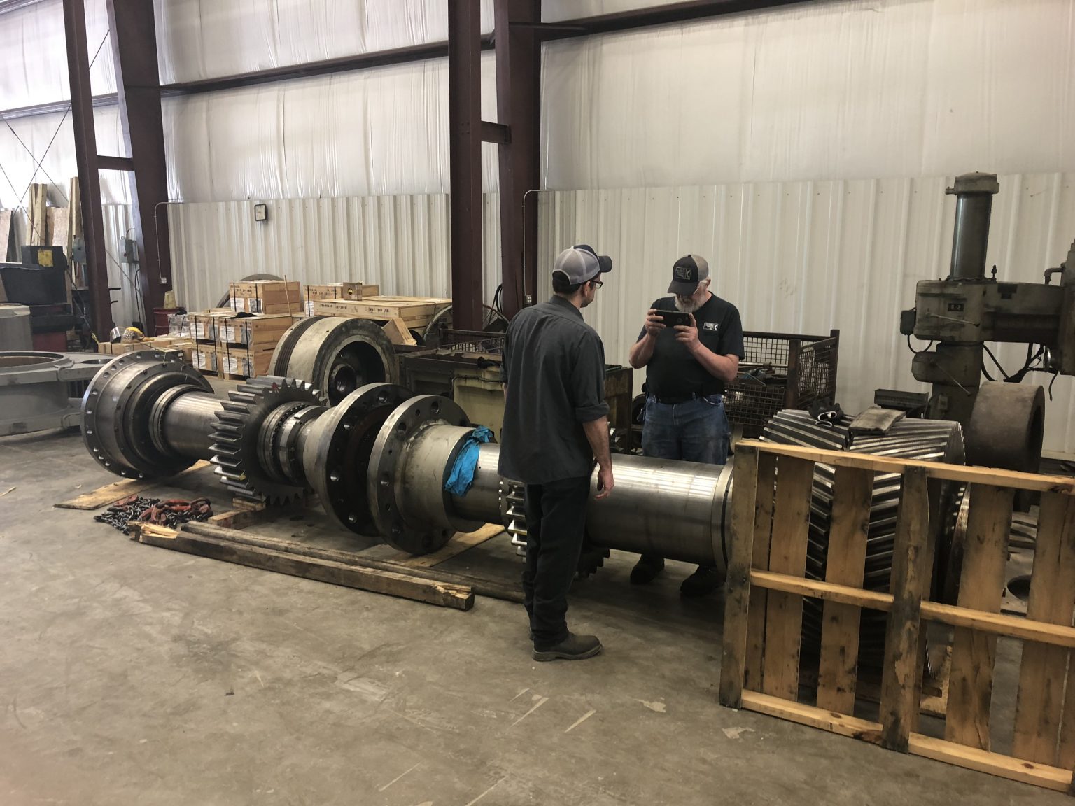 Assembly of Press Components | Columbia Machine Works