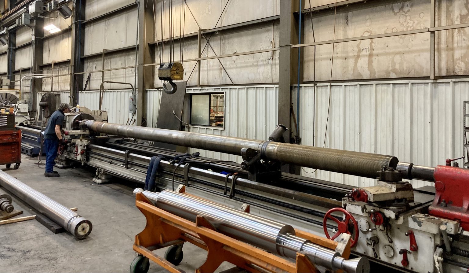 Machining 300″ Tie Bar | Columbia Machine Works