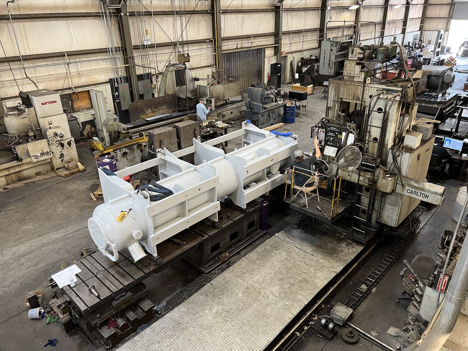 Floor-Mill Machining of Sizable Pressure Vessel | Columbia Machine Works